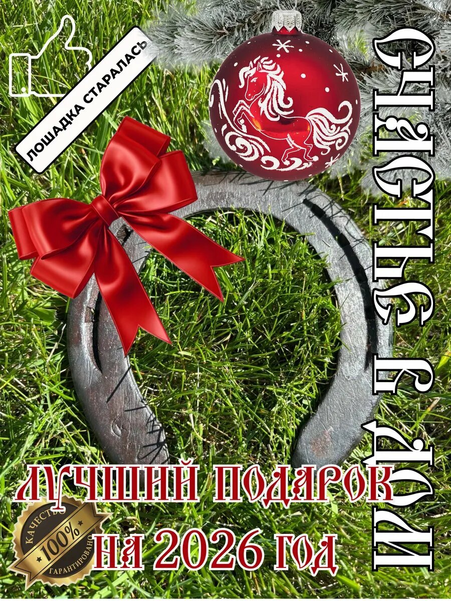 Подкова хоженная на удачу и достаток рандомная