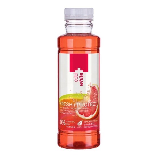 Ополаскиватель для полости рта Edel+white Fresh+Protect (Свежесть+Защита), 400 мл