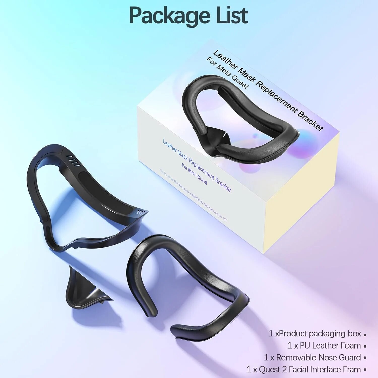 Маска для лица GINWDAY для Oculus Quest 2/3/3S For Quest 2