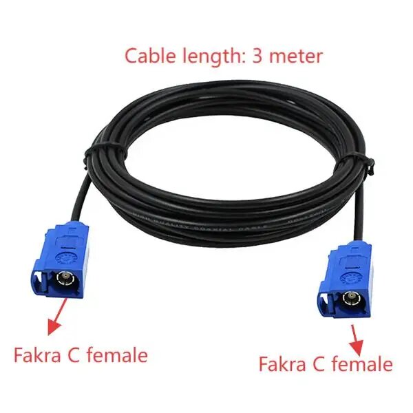 3 м кабель Fakra C female to female