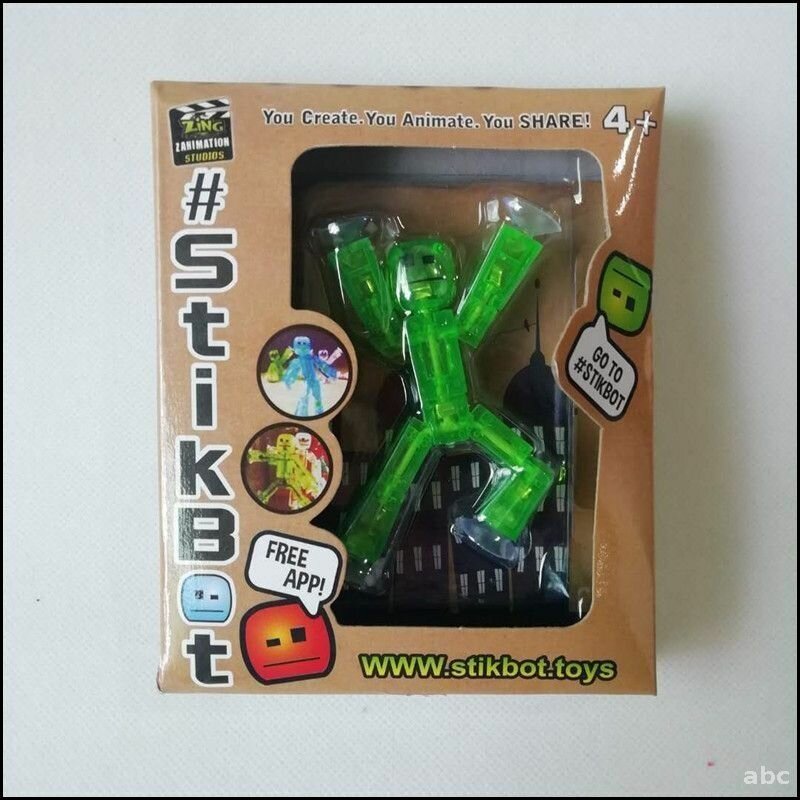 Эксклюзивный набор 5 креативных StikBot Zing Stickman с присосками