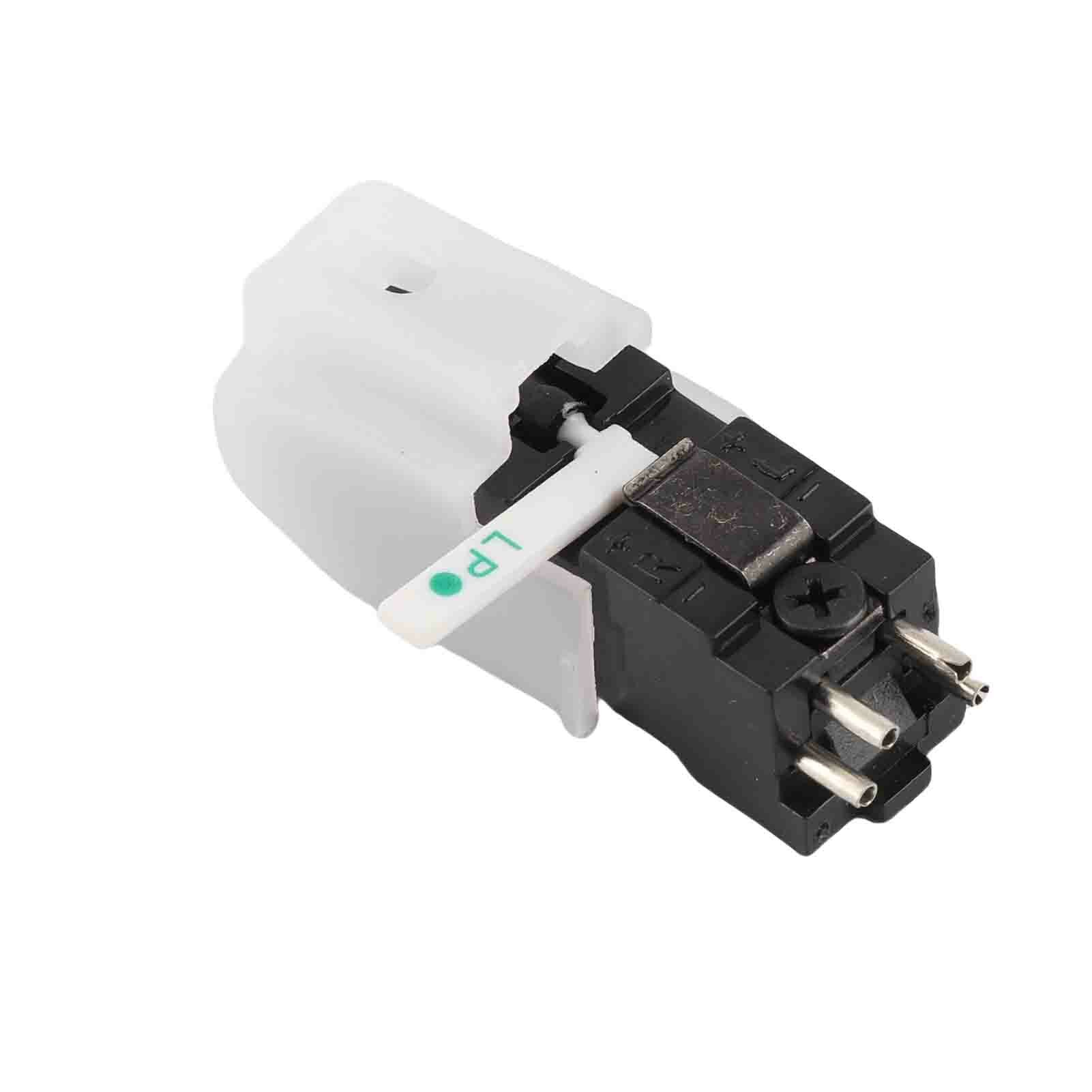 Сменный картридж для проигрывателя виниловых пластинок LP/78 об/мин с двумя стереоиглами и красной рубиново-сапфировой боковой иглой.