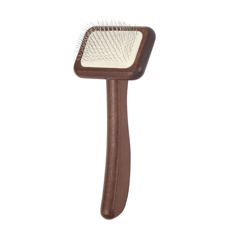 Расческа для домашних животных Hartley, игольчатая расческа, деревянная ручка для ухода за кошками, щетка для шерсти собак, расческа для распутывания шерсти Тедди