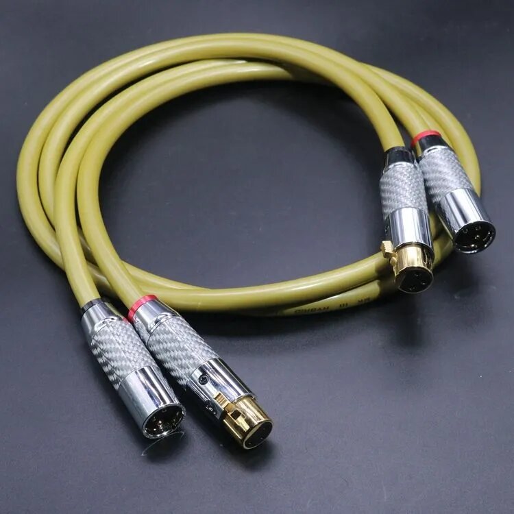 Van den Hul Аудиокабель XLR/XLR, 0.75 м, светло-желтый