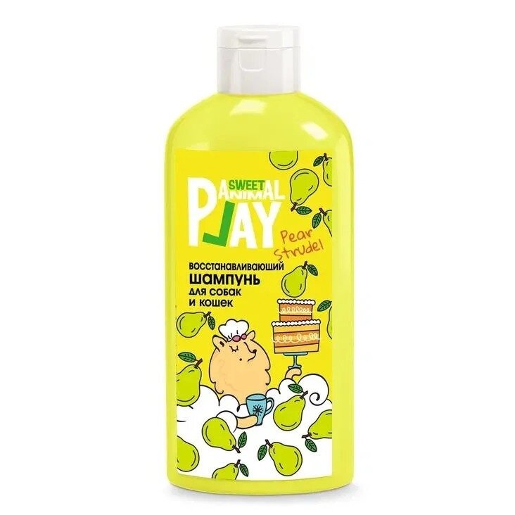 Animal Play Sweet Шампунь для собак и кошек восстанавливающий Грушевый штрудель 300мл
