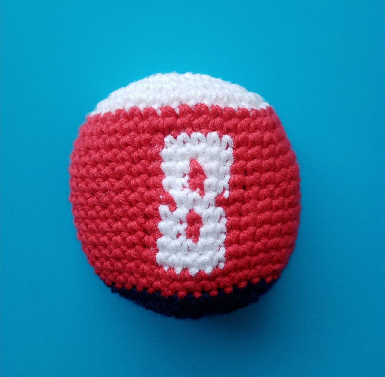 Мяч сокс вязаный 100% хлопок ручная работа / наполнитель в защитной капсуле