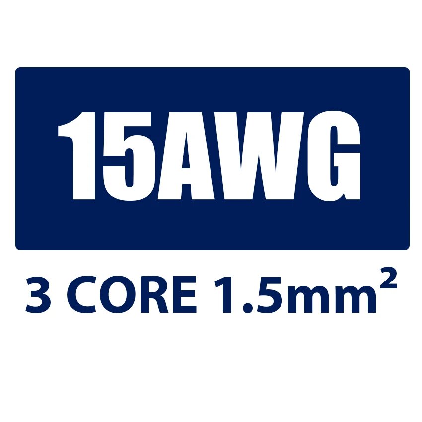 Электрический Медный Провод 15AWG, 3-жильный, Из Чистой Меди, Гибкий, С ПВХ Изоляцией, Силовой Кабель 1/2/3/5/10 Метров