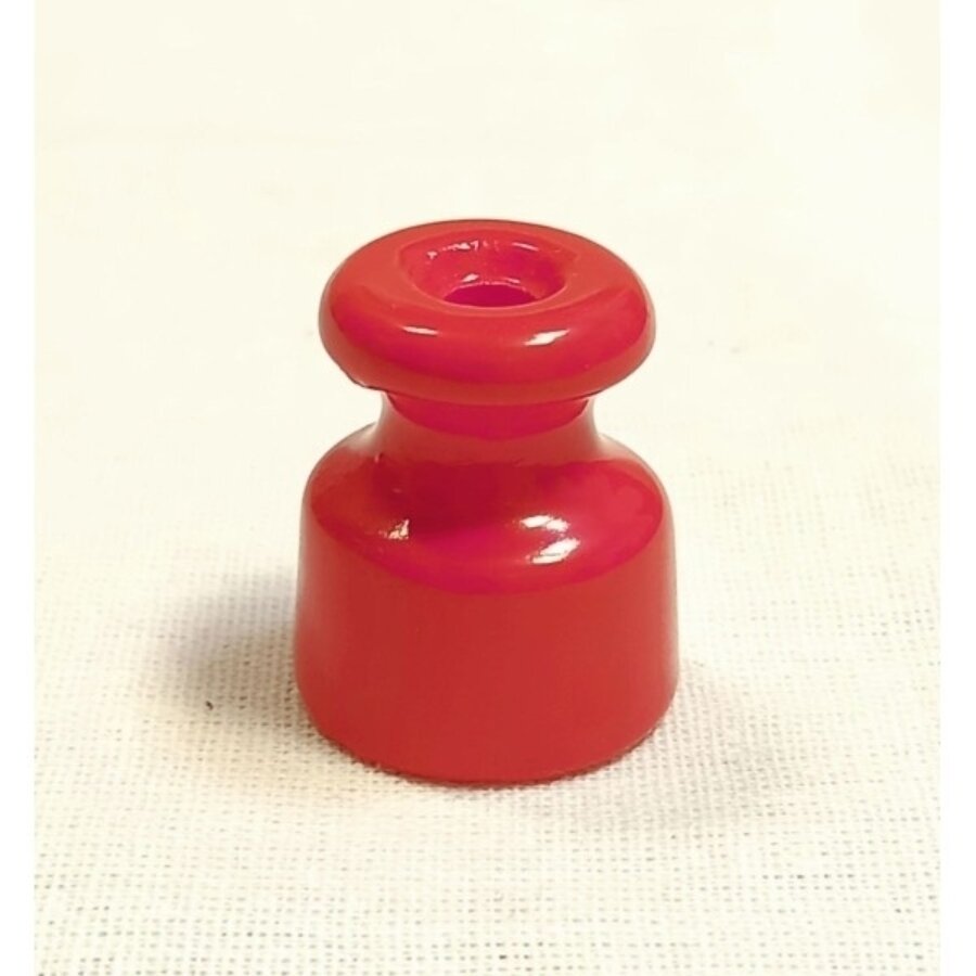 Ретро изолятор керамика цвет красный 50шт.