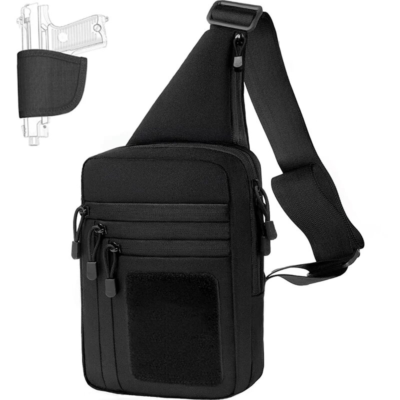 Тактическая сумка FUNANASUN черная из нейлона для пистолета