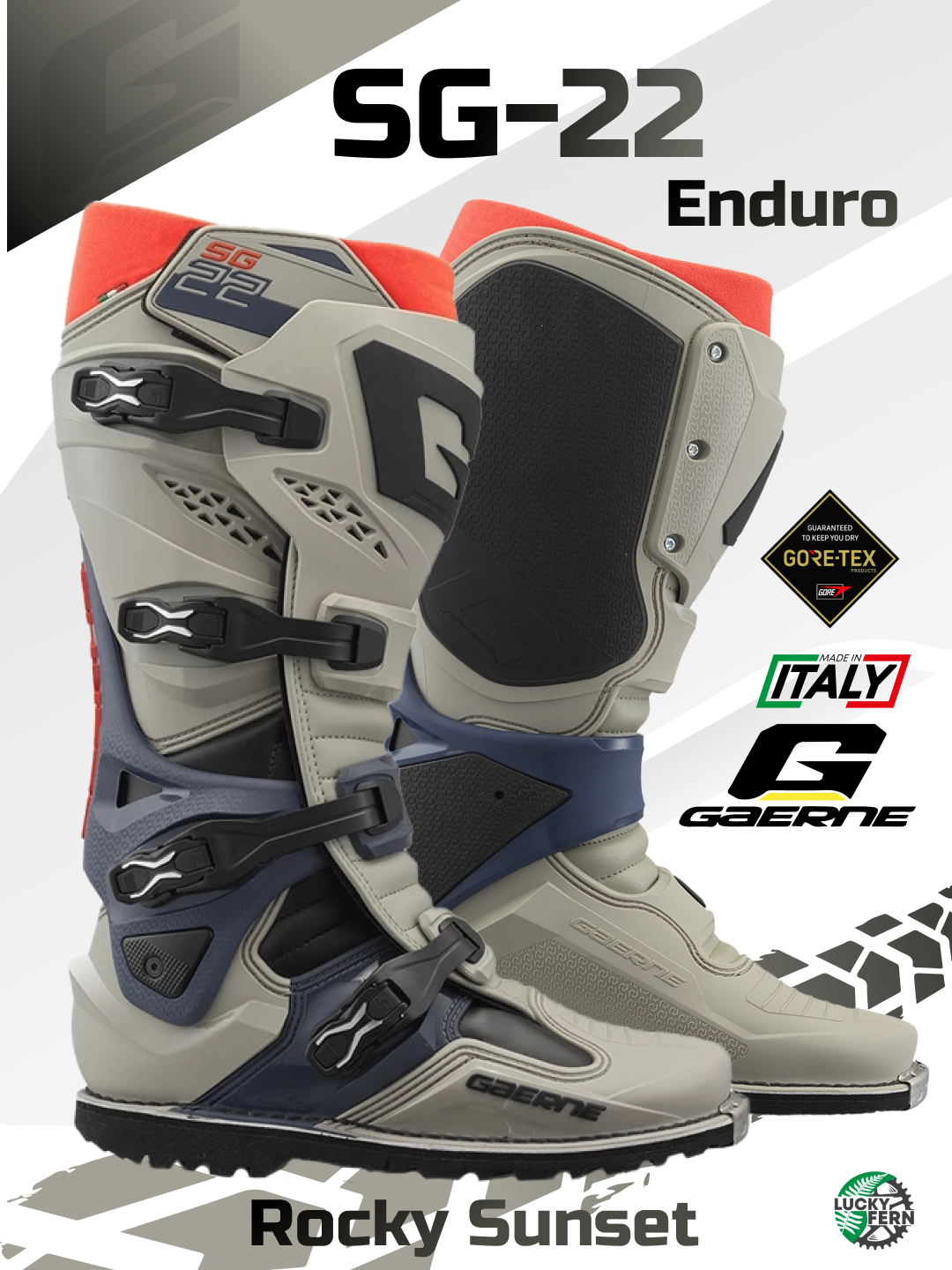 Мотоботы Gaerne SG-22 Gore-Tex Enduro Rocky Sunset 44.5