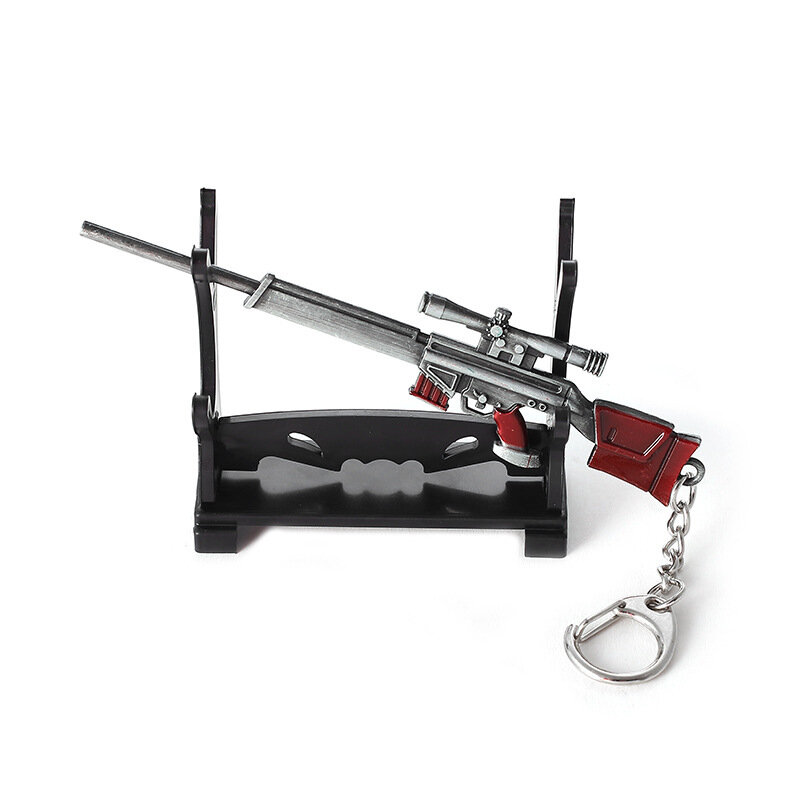 Креативный мини-пистолет 12 см брелок подвеска 98K металлическая модель AWM PUBG игра