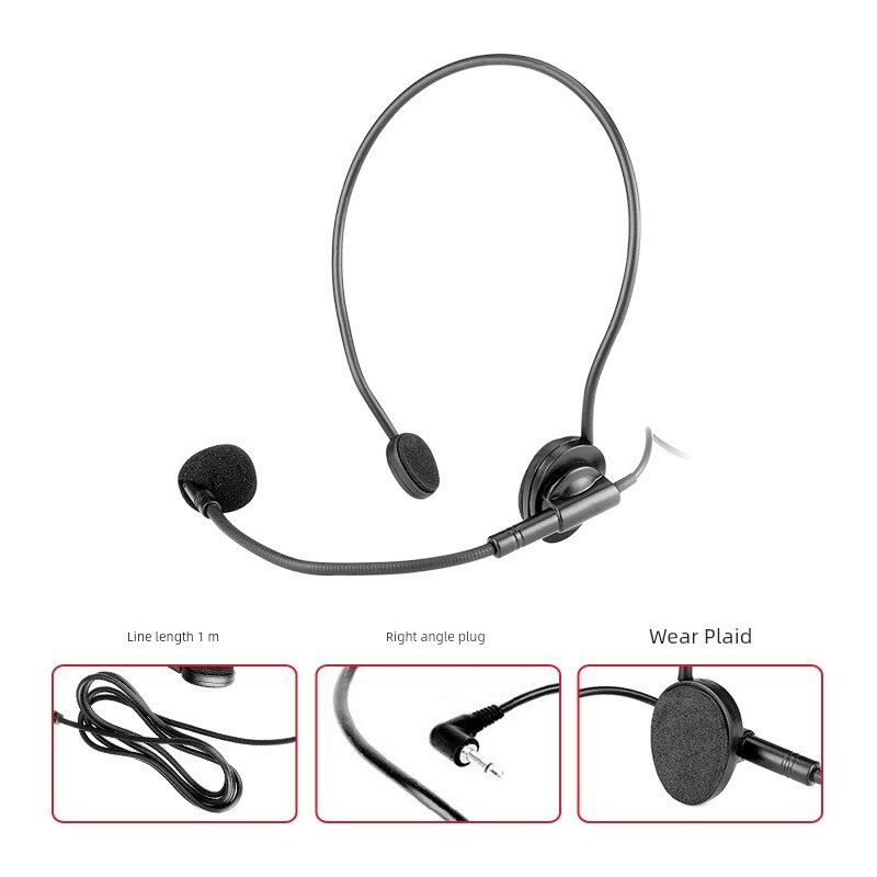 Универсальный проводной микрофон-усилитель Takstar Little Bee для учителей, накладной микрофон для использования в