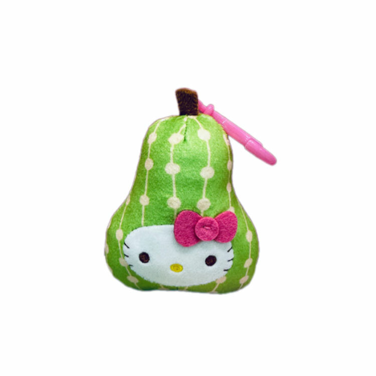 Санрио US Version Kitty Fruit Collection Ананас Груша Арбуз Куклы Плюшевый Брелок 15 см 13 см Высота
