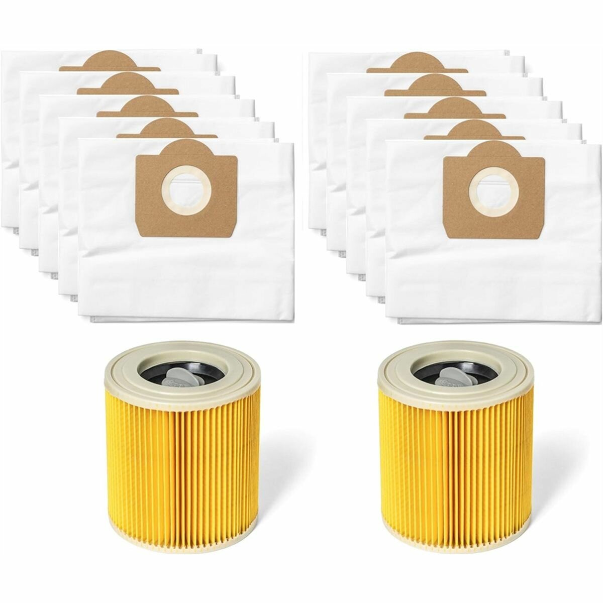 Комплект пылесборников и фильтров для пылесосов Karcher WD2 Plus WD3 WD3P WD 3 Premium MV3 SE 4001