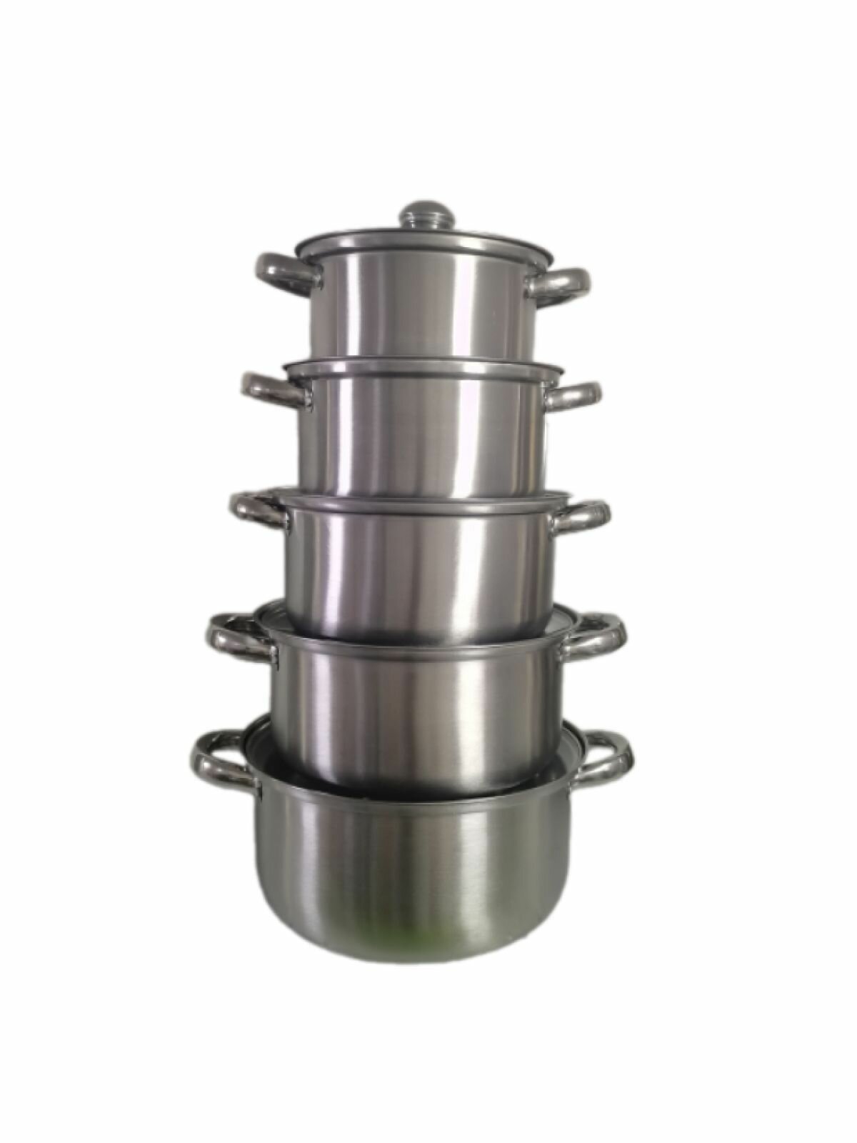 Набор кастрюль c крышками из нержавеющей стали