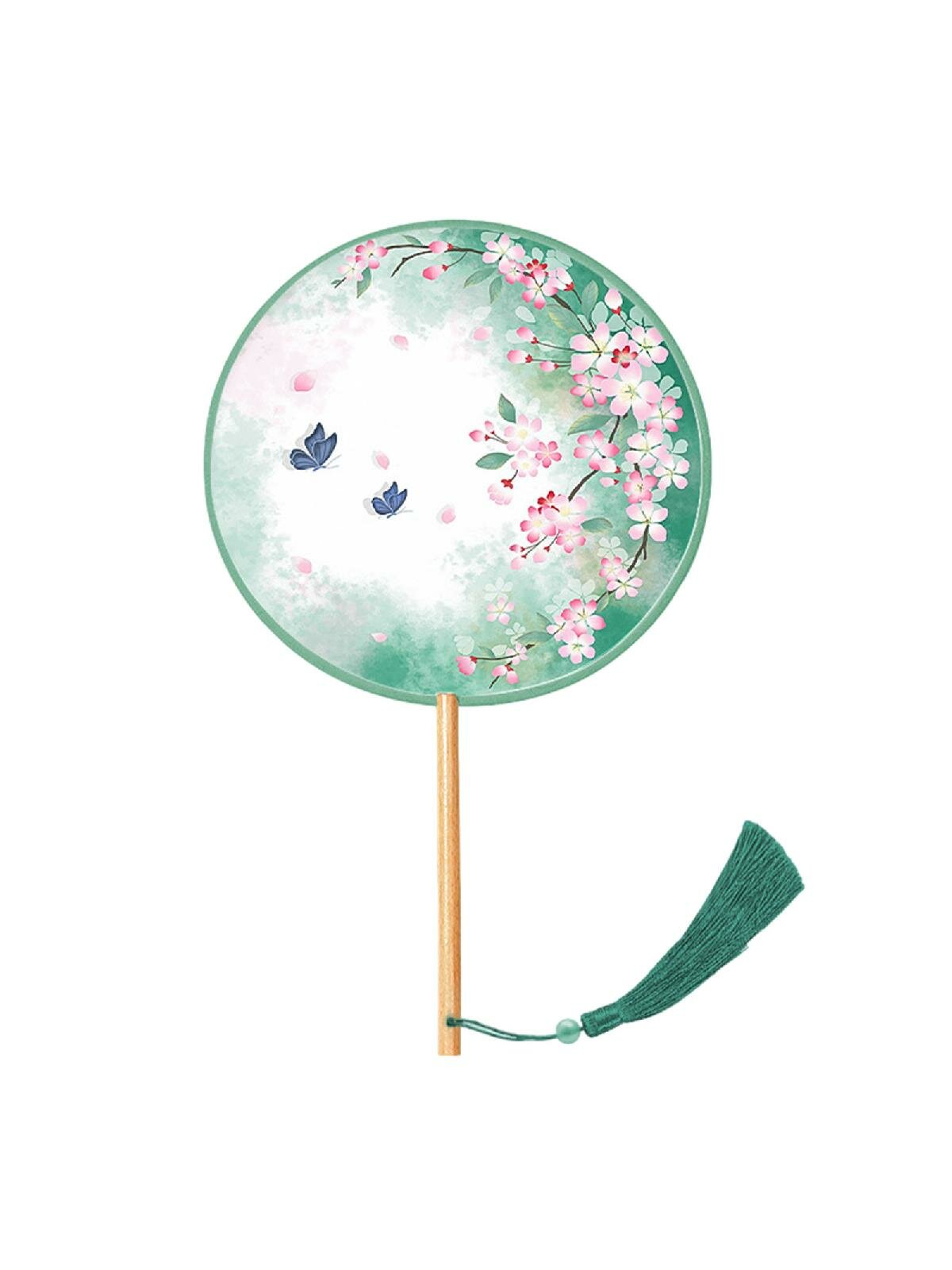 Ручной Китайский веер Старинный с подвеской Веер для росписи китайскими чернилами