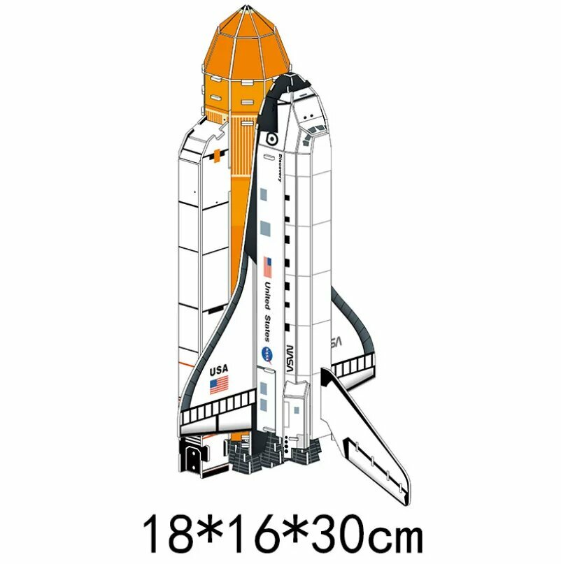 Детский развивающий конструктор 3D-пазл ручной работы: космический корабль «Шэньчжоу-7» и «Шэньчжоу-13» (3D-модель