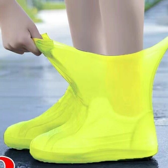 Дождевики для обуви многоразовые силиконовые желтые L (р.41-47)