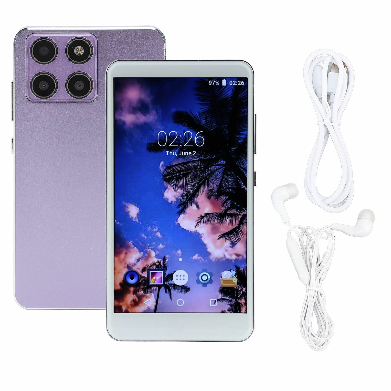 MP4-плеер Android 5", фиолетовый 16+256ГБ