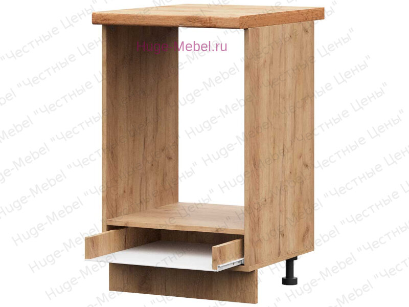 Корпус кухонного шкафа под духовку 450 ПВ (дуб крафт) Huge Mebel. Ширина 450 Высота 820. Кухонные шкафы Без фасада