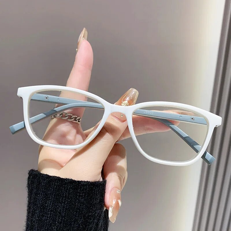 Квадратные очки для чтения ZRGAE White, 3.0, Белый