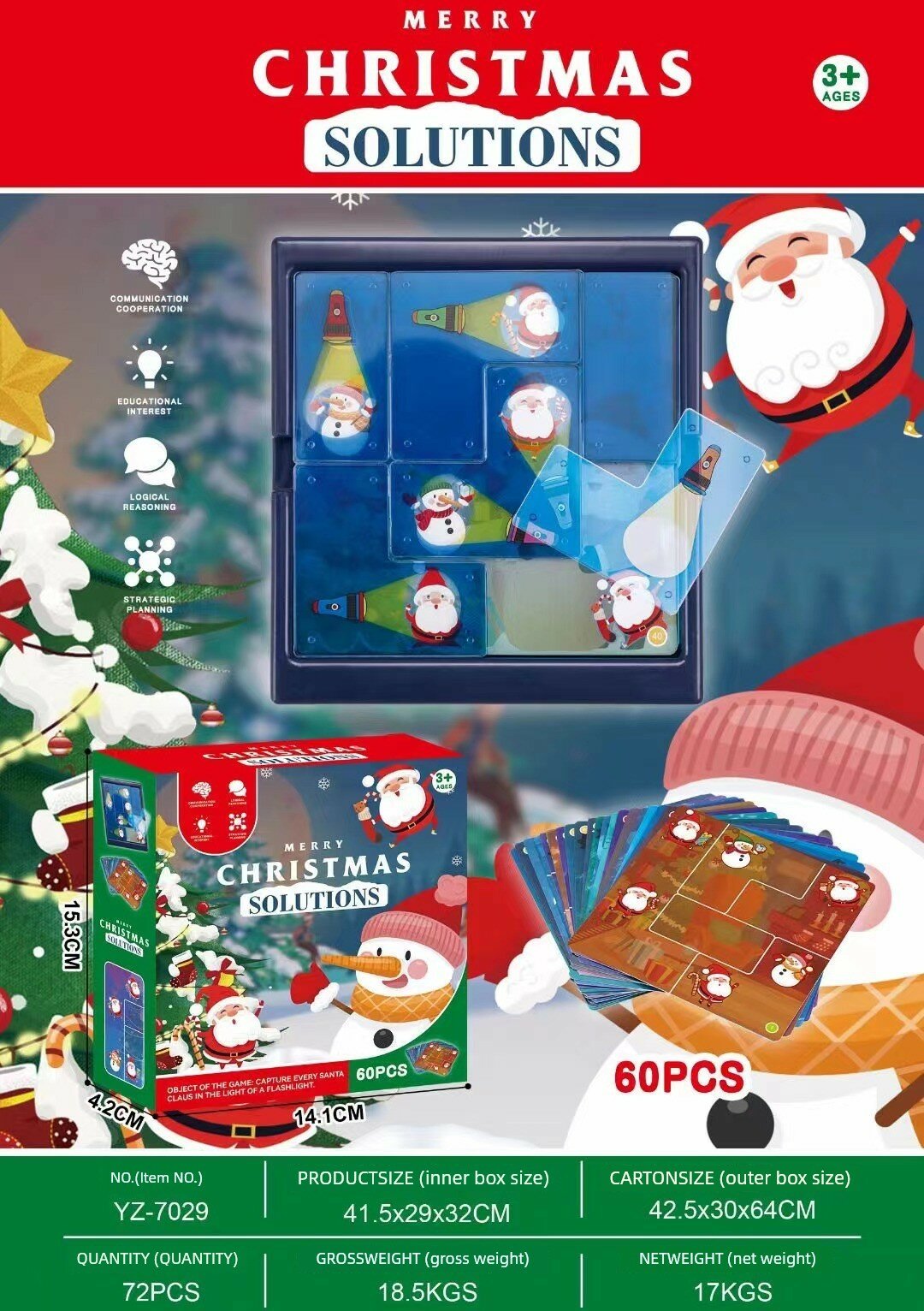 Фонарик-ловец призраков, китайская версия, головоломка для ловли призраков для детей 4-5 лет, развивающая