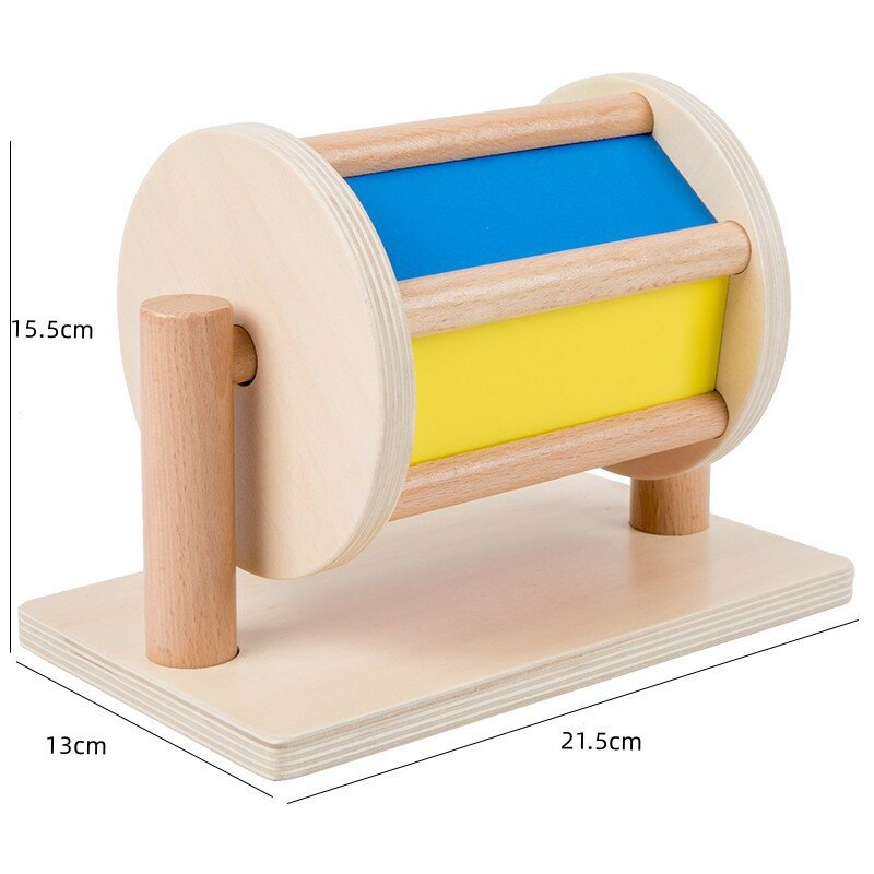 Текстильный барабан Монтессори, игрушки для раннего развития и обучающие пособия для младенцев и малышей, образовательные игрушки для детей 1 года, 0-3 года
