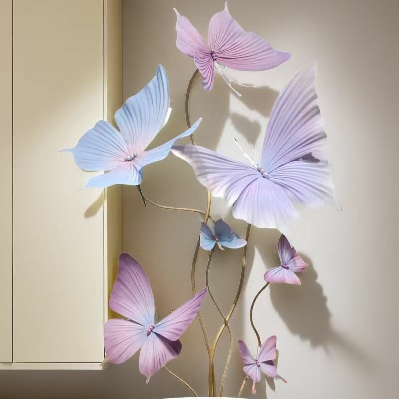 Художественная бабочка из бумаги, реалистичные 3D цветы, декорации для сцены, романтическая свадебная церемония, искусственные цветы для оформления сцены