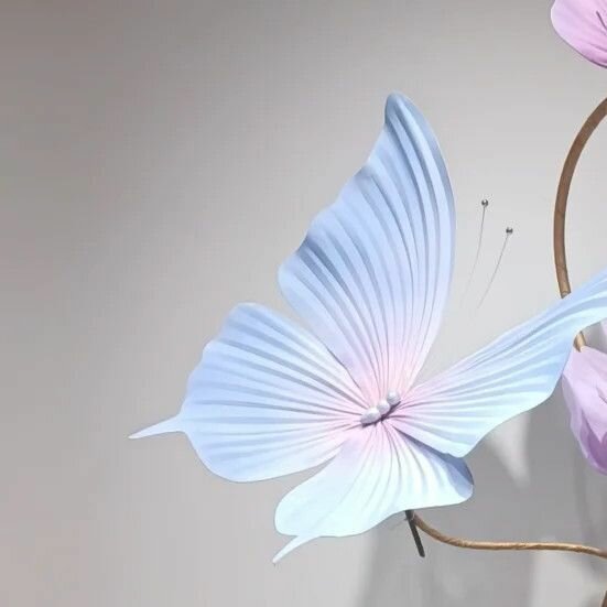 Художественная бабочка из бумаги, реалистичные 3D цветы, декорации для сцены, романтическая свадебная церемония, искусственные цветы для оформления сцены