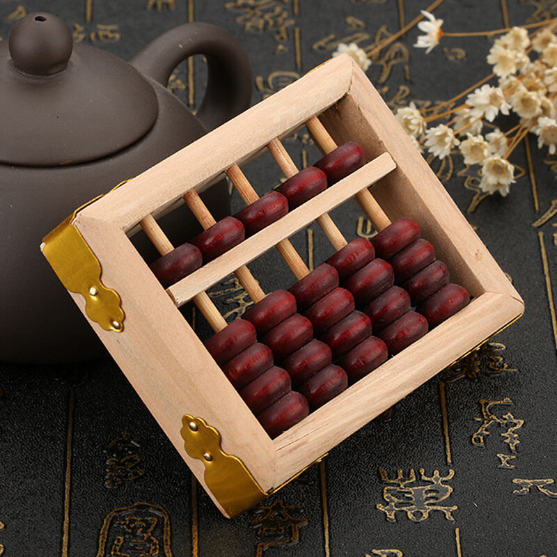 Старомодный 5-позиционный абакус, компактный и изысканный, абакус из массива дерева, подарочный абакус, прямая продажа от производителя, специальная цена