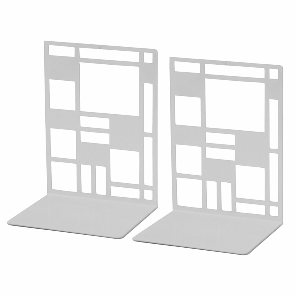 Упаковка из 2 штук, квадратная сетка, металлическая подставка для книг, книжная полка, зажим для книг, подставка для книг, книжный шкаф