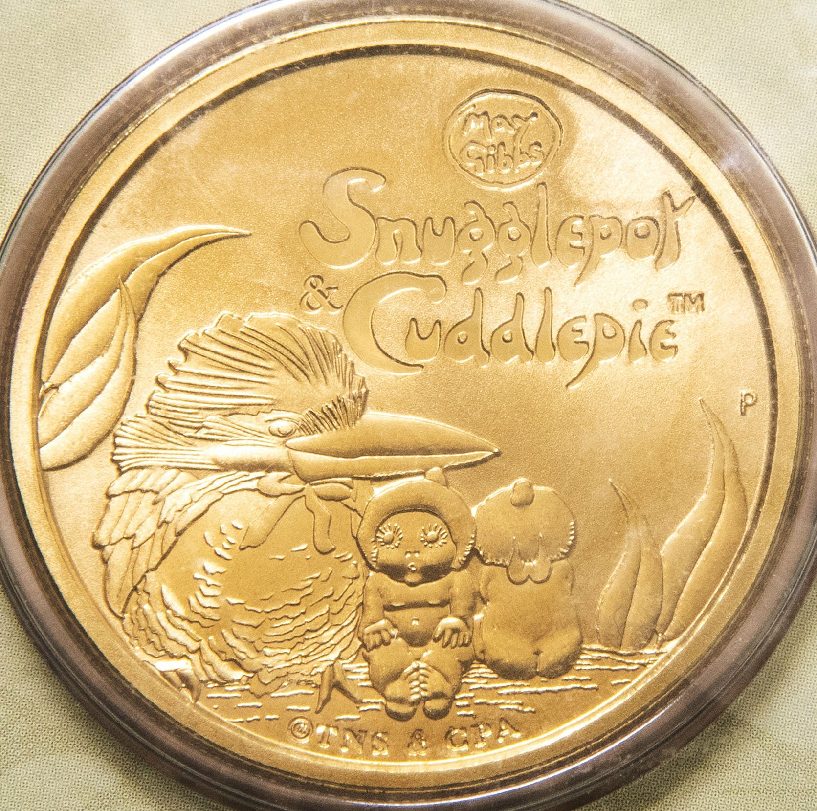 Австралия 1 доллар 2015 "Серия книг "Снаглпот и Каддлпи", Алюминиевая бронза, в сохранности UNC