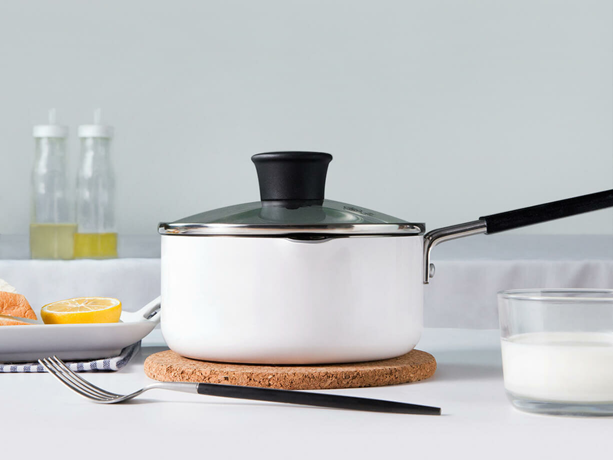 Молоковарка Zhiwu, небольшая кастрюля на одного человека Антипригарное покрытие для контакта с пищевыми продуктами