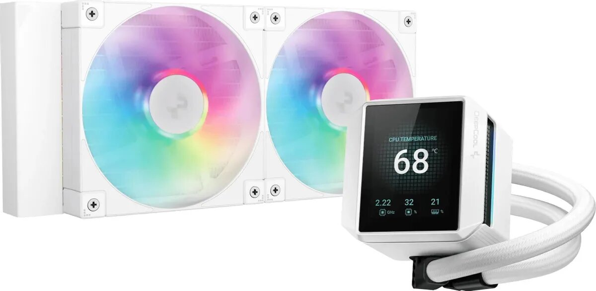 R-LX240-WHDSNMCP-G-1 / Система водяного охлаждения DeepCool Mystique 240, 120мм, Ret [r-lx240-whdsn