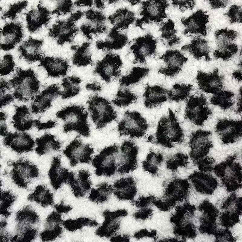 Поставка двустороннего петлевого петлевого леопардового принта, овечьего петлевого зерна, кашемировой одежды, домашнего текстиля, игрушечного шарфа