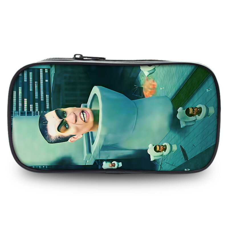 Пенал titan с дизайном туалетного мужчины для креативных студентов style n