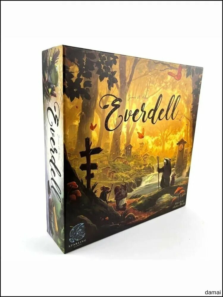 Эксклюзивная стратегическая игра Эверделл от Hobby World для 14 участников, признанный бестселлер BGG TOP с превосходным художественным оформлением, английская версия