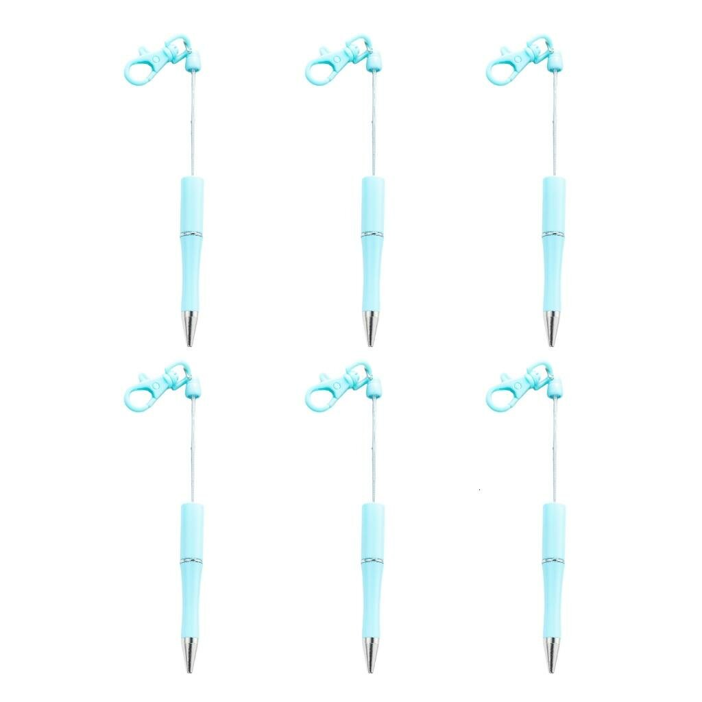 6 Шт Креативная Шариковая ручка с бисером, ручка из бисера с брелоком, ручка для письма 1,0 мм