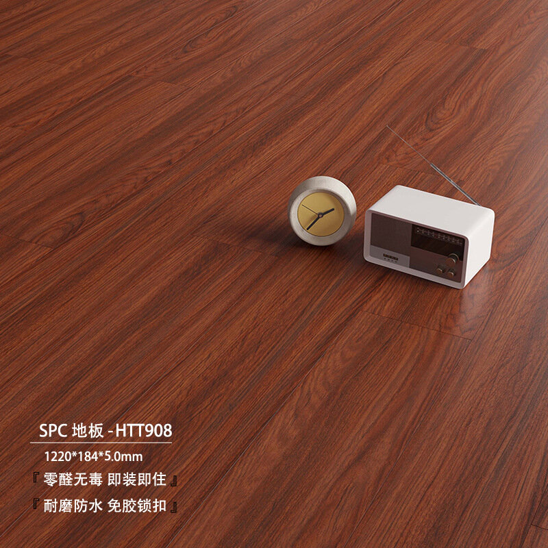 SPC каменно-пластиковый пол 5 мм для домашнего использования, без формальдегида, экологически чистый, для ремонта отелей, ПВХ-замковый пол, износостойкий, водонепроницаемый, фабричный