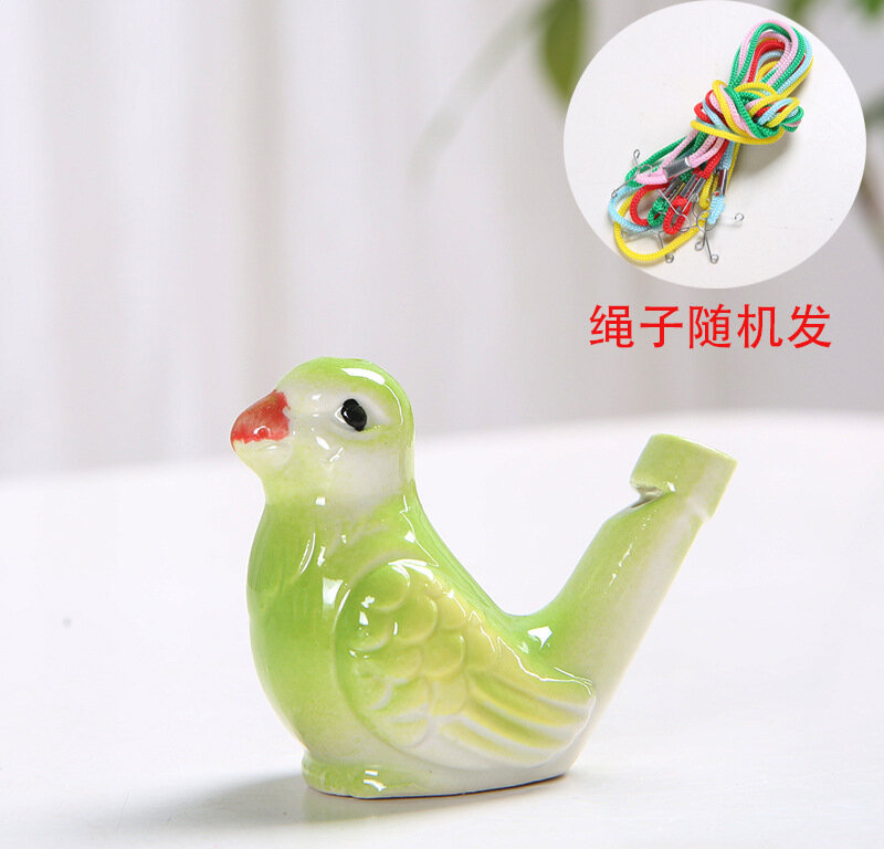 Детский свисток для птиц с водой, свисток с звуком птицы, подарок для детского сада, керамическая игрушка для птиц, водяной свисток для животных