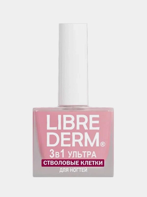 Лак для ногтей 3 в 1 Ультра-стволовые клетки Librederm 10 мл