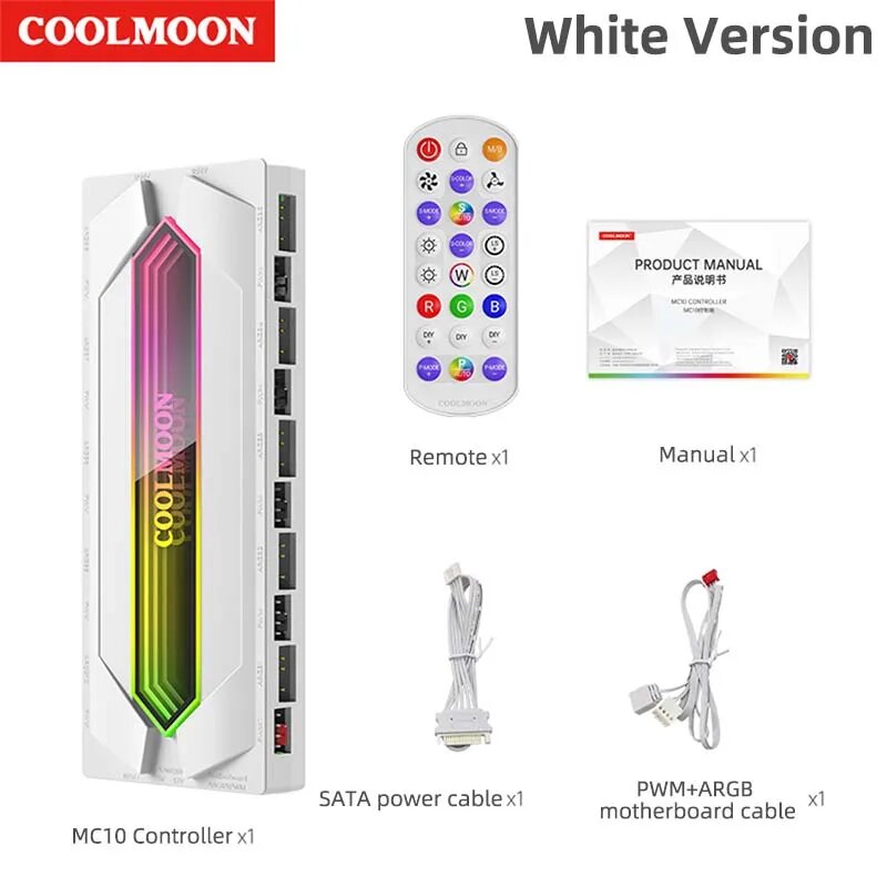 Контроллер подсветки COOLMOON MC10 White version
