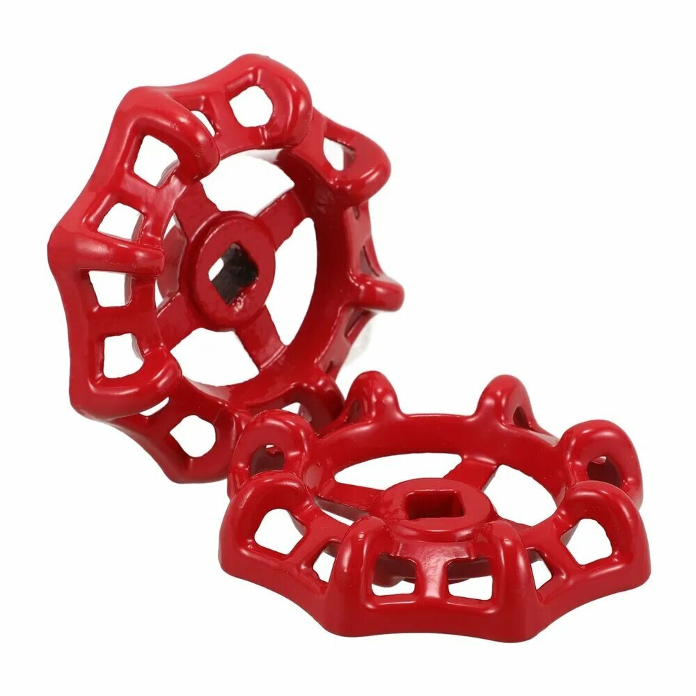 Круглые Ручки Из Цинка Для Крана, Красные, Для Управления Клапаном, 2 Штуки