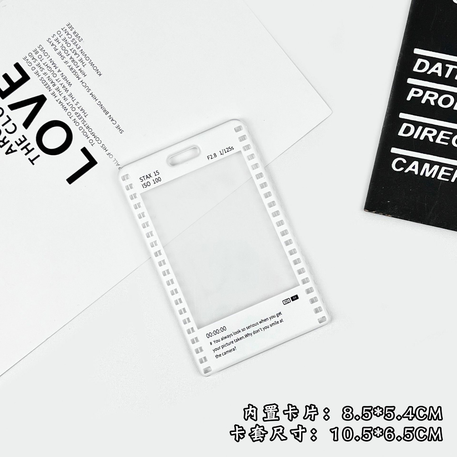 Креативный прозрачный держатель для карт, студенческий билет, идол, визитка, слайдер, чехол для карт, модный унисекс, простой защитный чехол