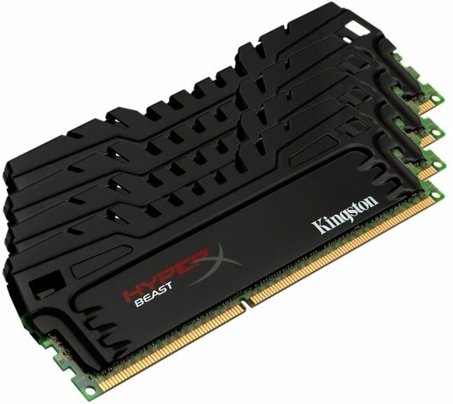 Оперативная память Kingston DIMM 16GB 2400MHz DDR3 CL11 (Kit of 4) XMP Beast Series KHX24C11T3K4/16X