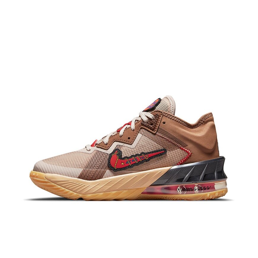 Кеды NIKE Lebron 18, размер EU 37,5 стопа (23.5CM), коричневый — фото 1