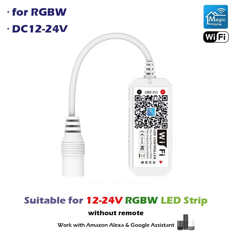 Wi-Fi RGBW контроллер 12-24V Magic Home