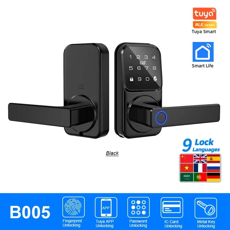 Умный замок RAYKUBE B005 Black