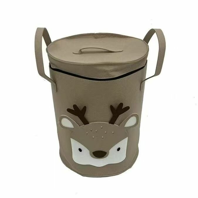 Корзина для хранения игрушек белья, органайзер, мешок, короб, складная корзина с крышкой, 52л