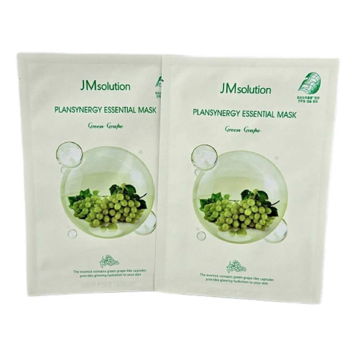 JMsolution Ревитализирующая маска с зелёным виноградом (2шт) Plansynergy Essential Mask Green Grape